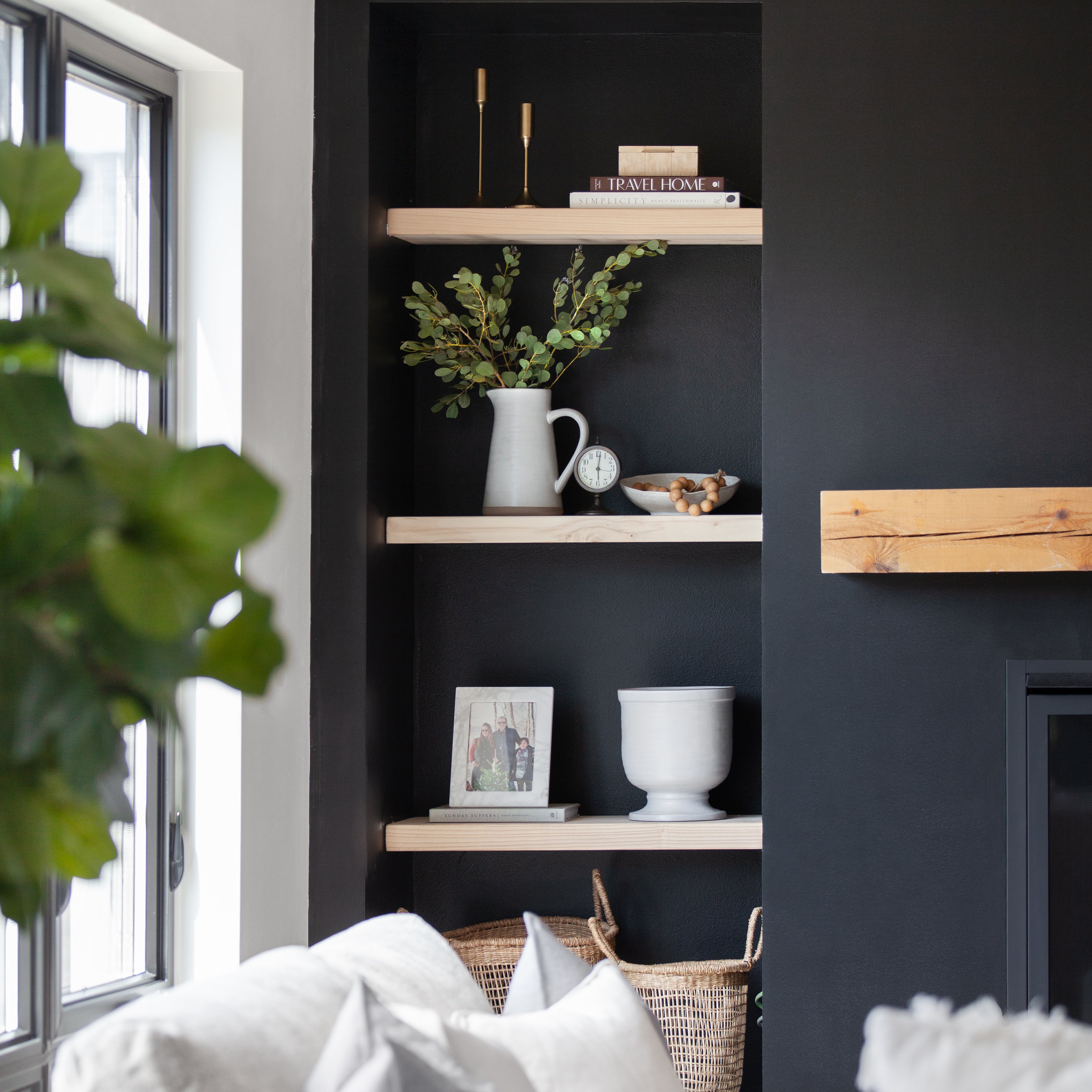 Real Wood Floating Shelves | Includes Free Mounting Bracket